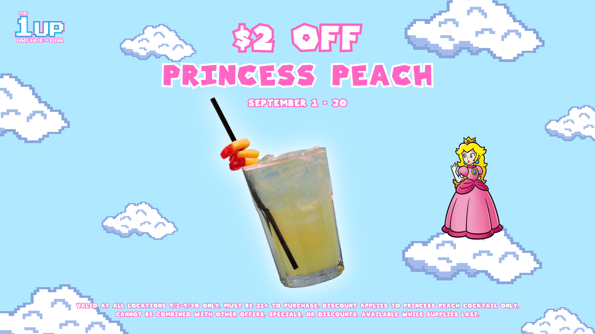 Menus – The 1up Arcade Bar®