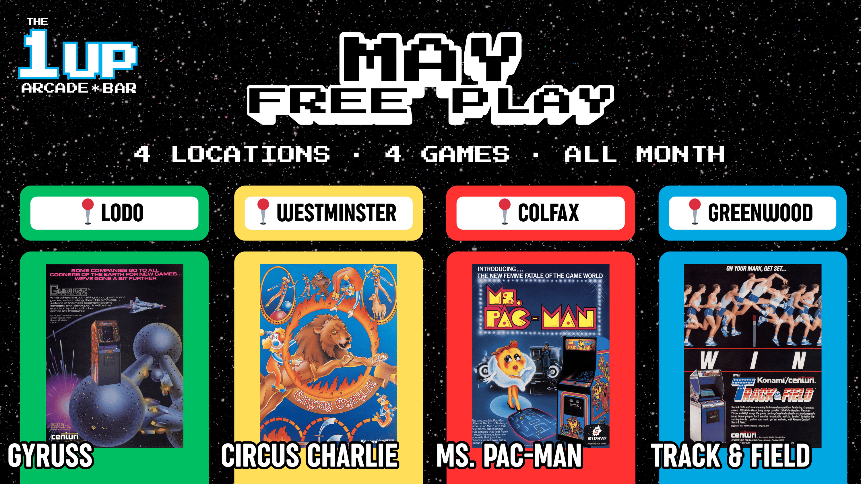 Westminster – The 1up Arcade Bar®